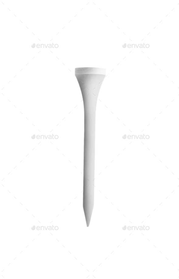 Golf tee isolated on white Stock Photo by ozaiachin | PhotoDune