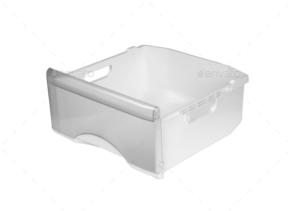 box Plastic container isolated on white Stock Photo by ozaiachin ...