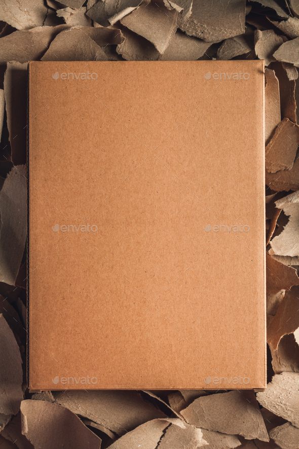 Waste paper and cardboard box background texture. Recycling concept and ...