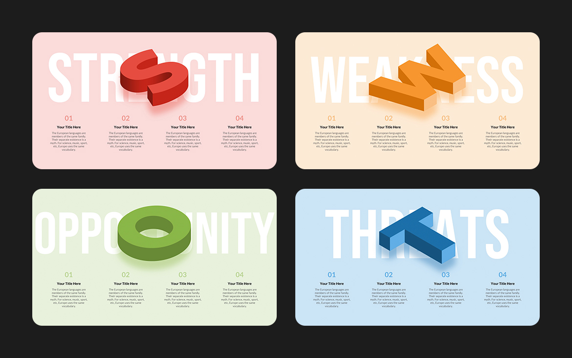 Business SWOT Analysis Infographics Powerpoint Template, Presentation ...