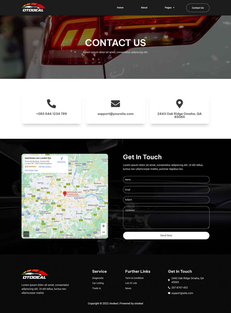Otodeal - Used Car Dealer Elementor Template Kit by Kitpro | ThemeForest