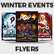 Winter Events Flyer Bundle V1, Print Templates | GraphicRiver