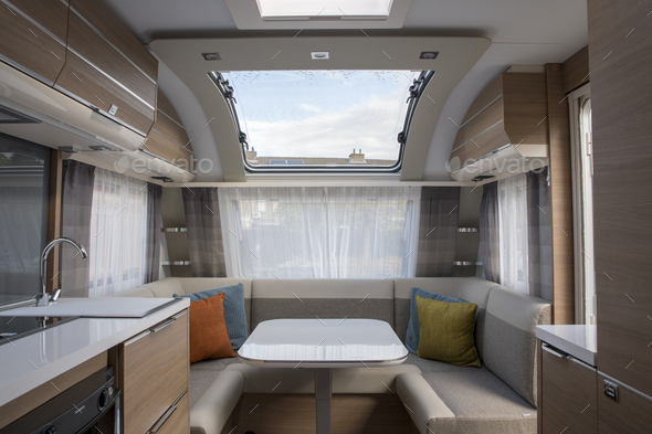 indoor of new expensive caravan Stock Photo by Chris_Willemsen | PhotoDune