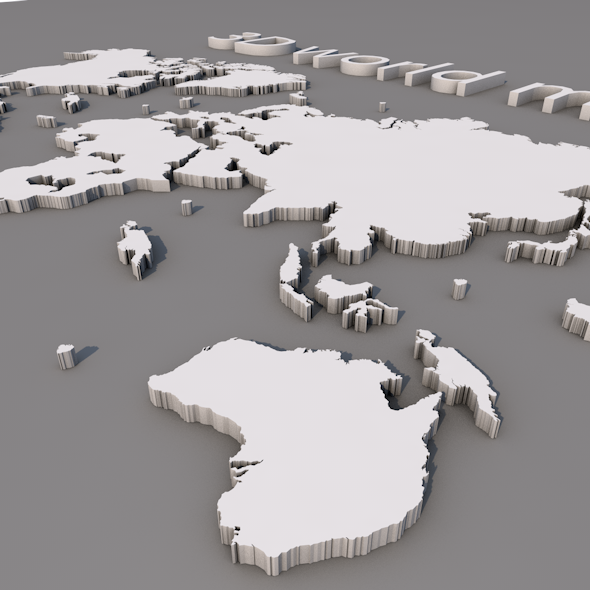 3D World Map by nahar3d | 3DOcean