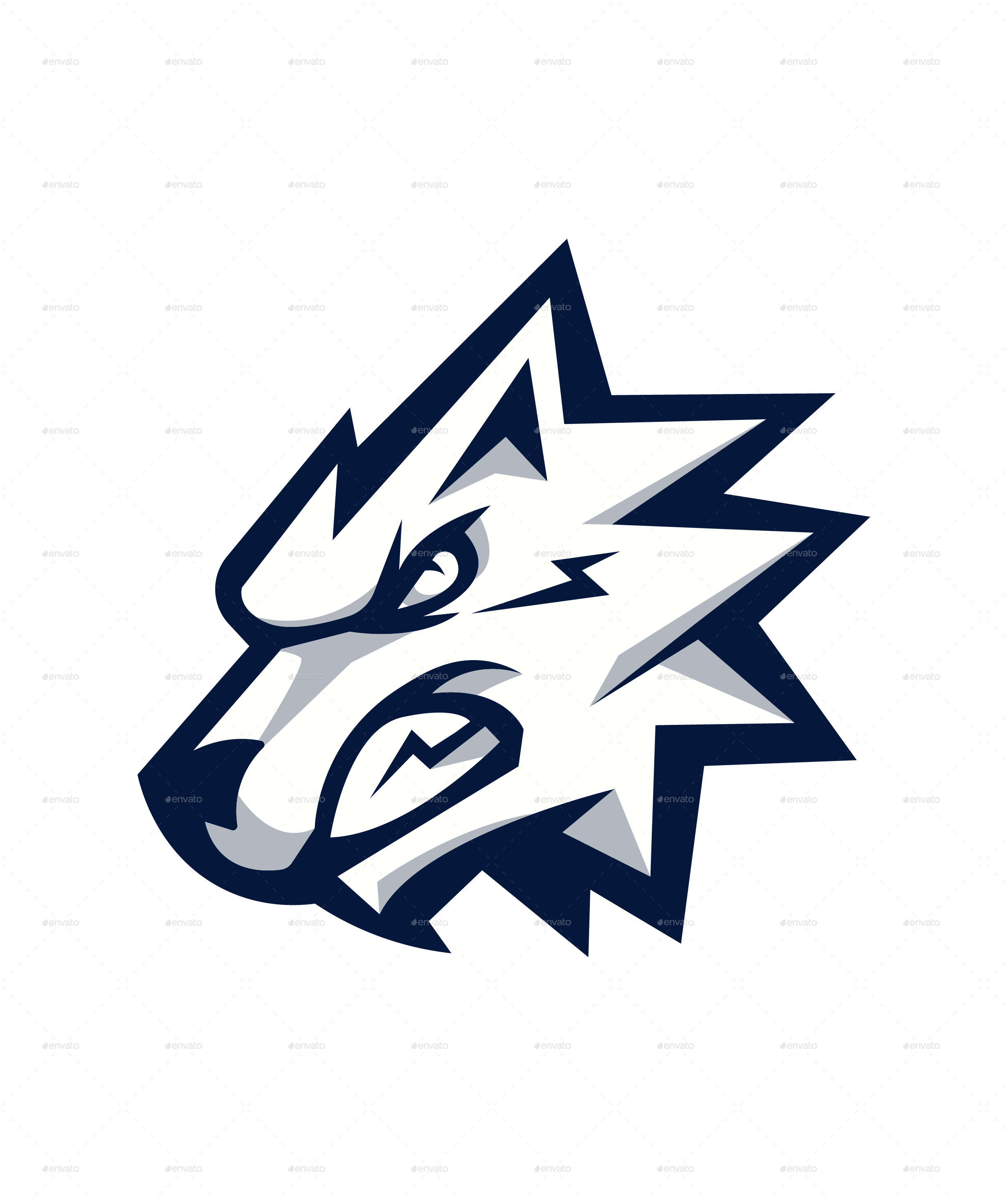 Wolf Mascot Logo, Vectors | GraphicRiver