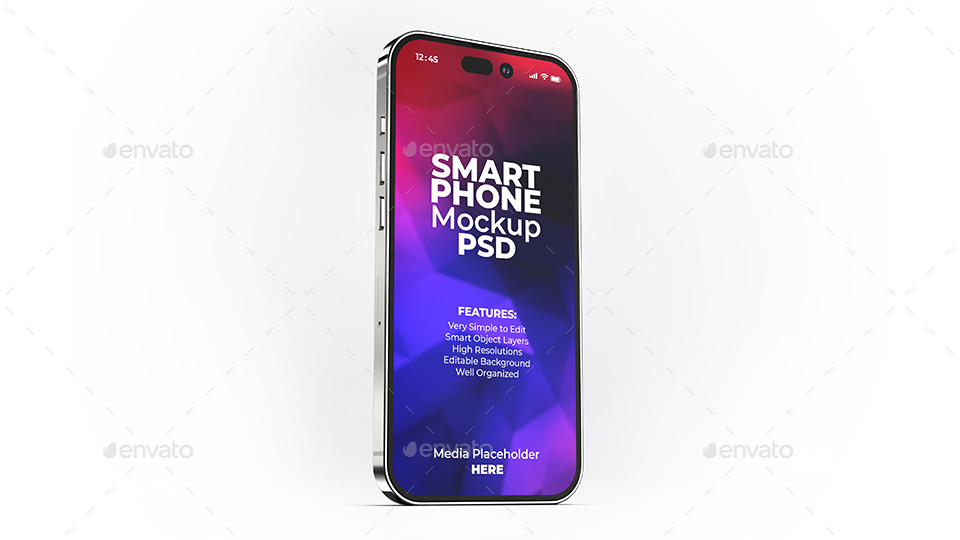 Phone 14 Pro App Promo Screen Mockup PSD Template, Graphics | GraphicRiver