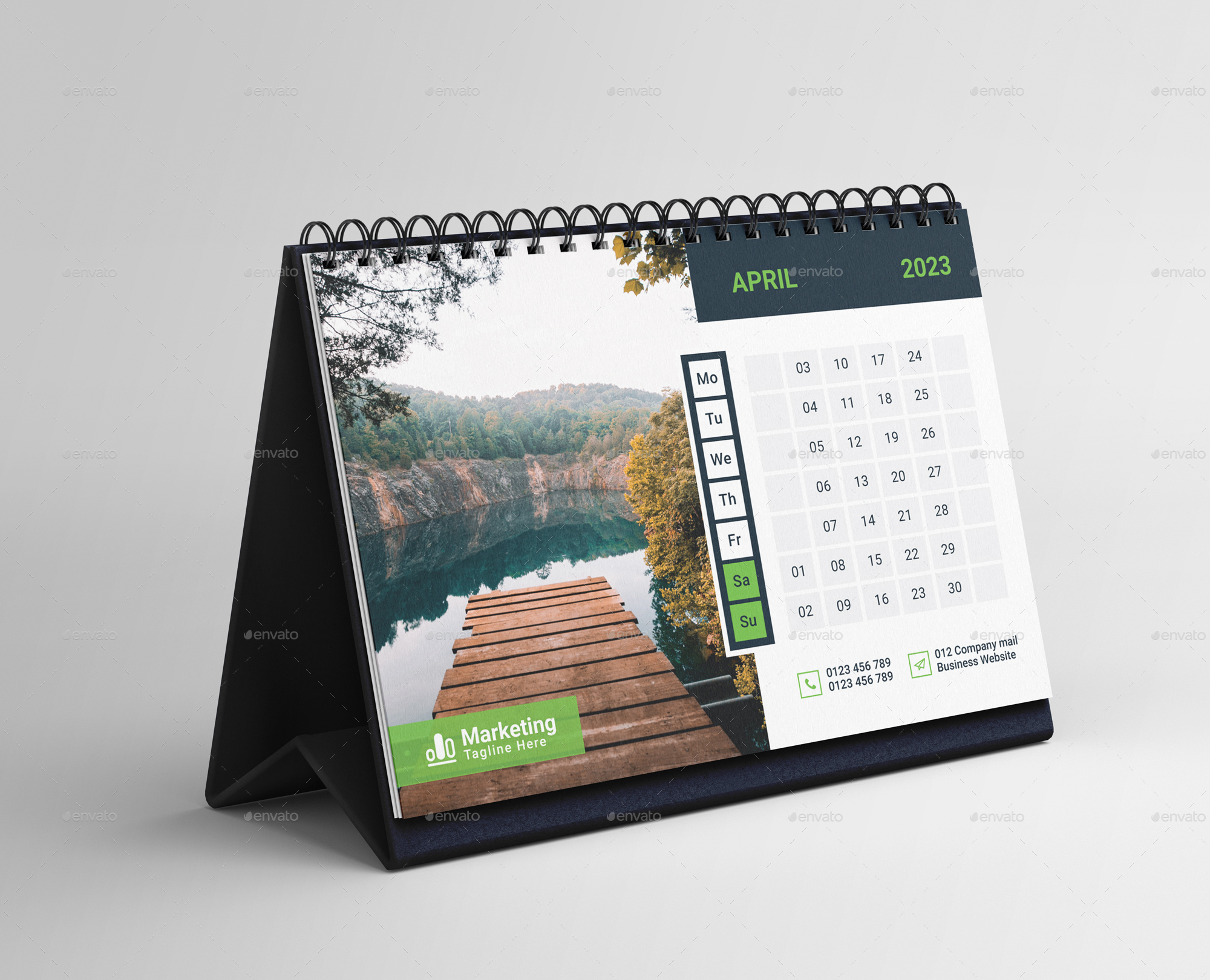 Desk Calendar 2023, Print Templates | GraphicRiver