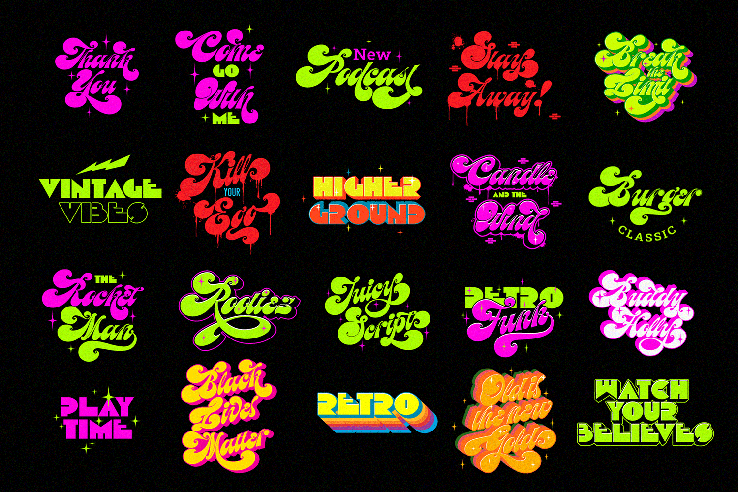 Meastro Pro Pack | Layered Retro Font by Faptype | GraphicRiver