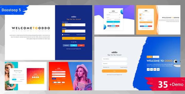 Login and Register Form HTML5 Template by ThemeVessel | ThemeForest