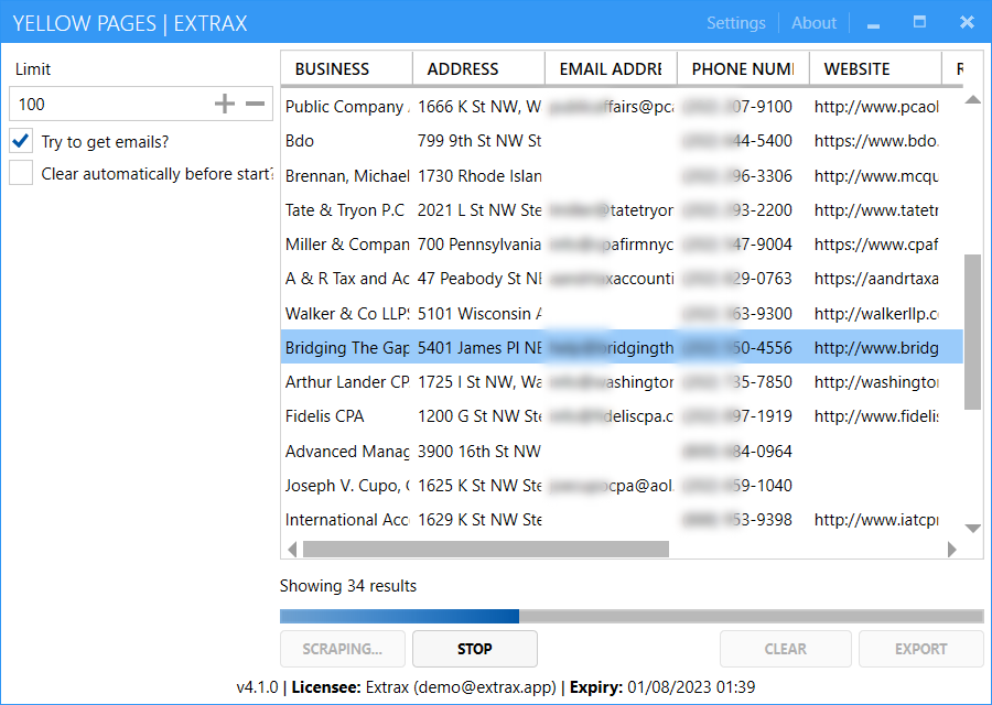 Extrax - Yellow Pages Data Extractor by siteopsltd | CodeCanyon