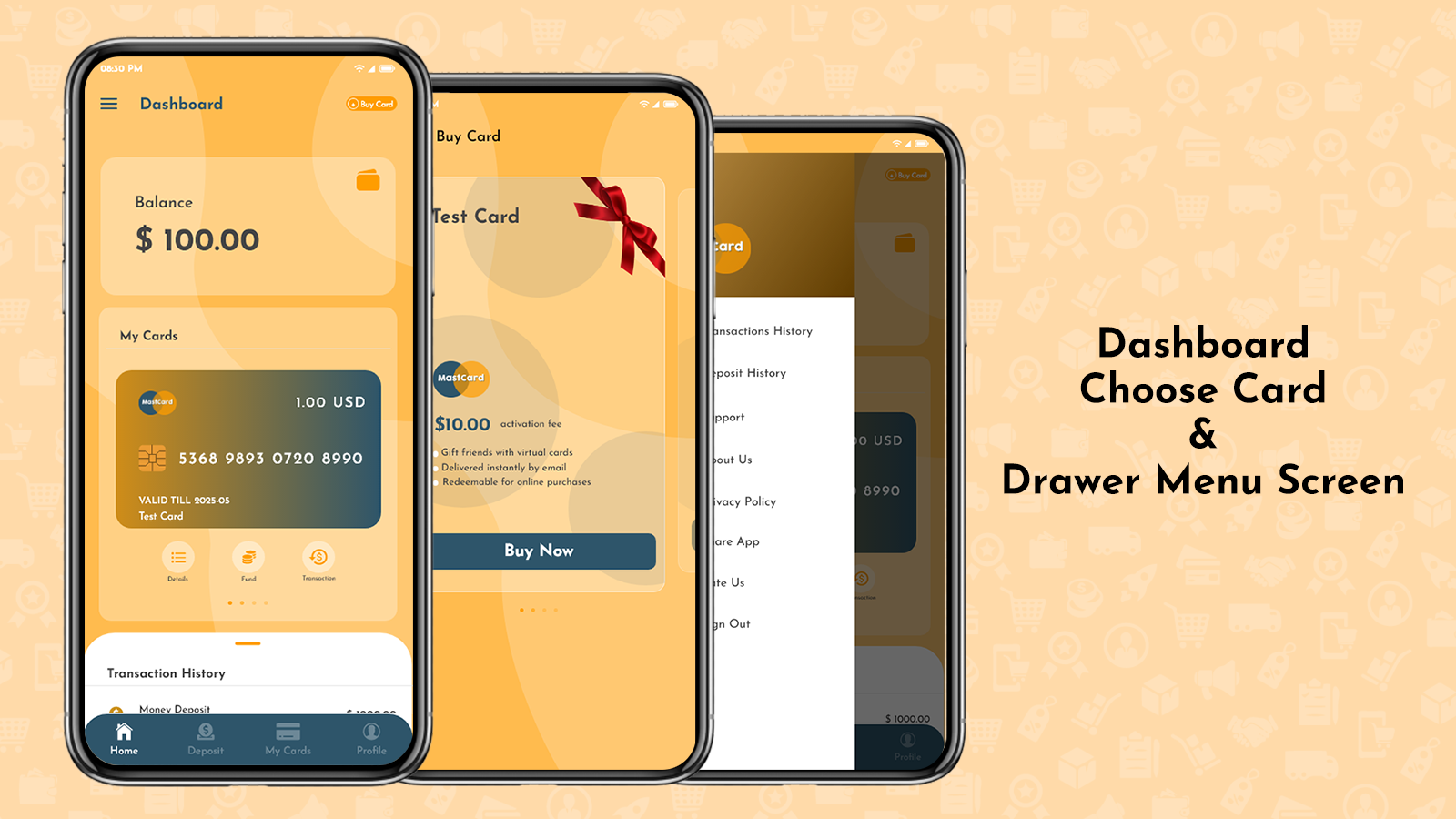 Mastcard - Virtual Prepaid Card Issuing Flutter App by AppDevsX ...