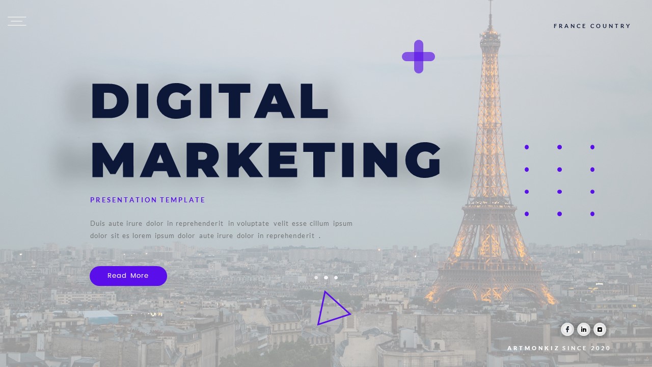 Digital Marketing - Powerpoint Template Business Plan, Presentation ...