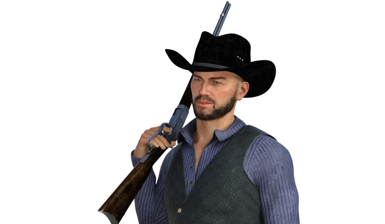 Western Cowboy - Fully Rigged Avatar by ActivistNation | 3DOcean