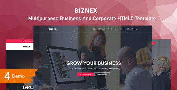 BIZNEX - Multipurpose Business And Corporate HTML5 Template by ThemeVessel