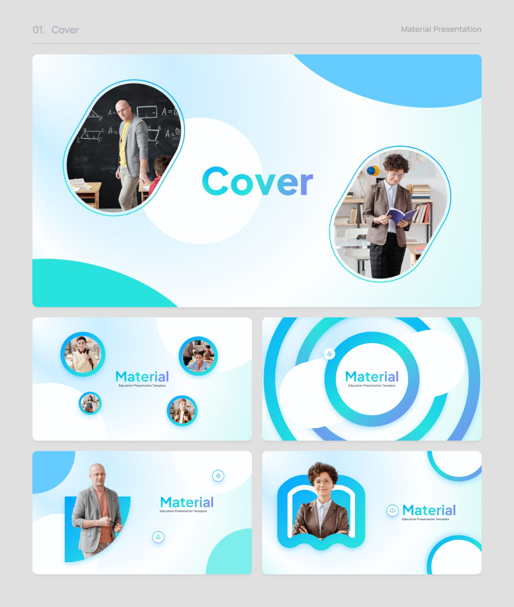 Material - Education Google Slides Presentation, Presentation Templates