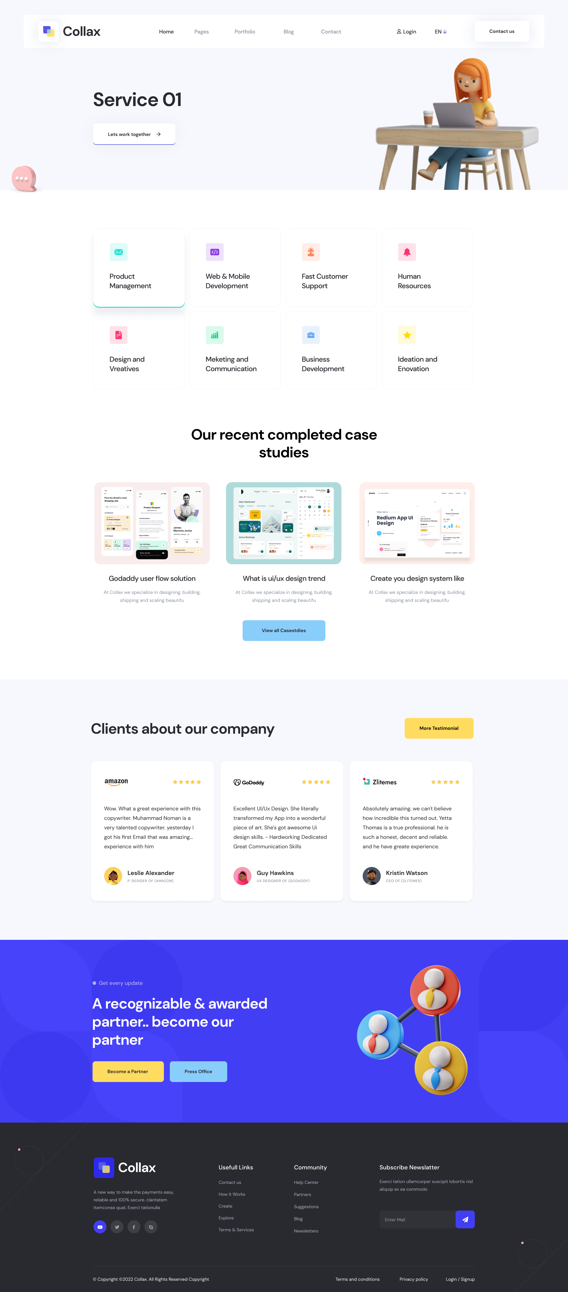 Collax - Creative Agency Figma Template by Theme_Pure | ThemeForest