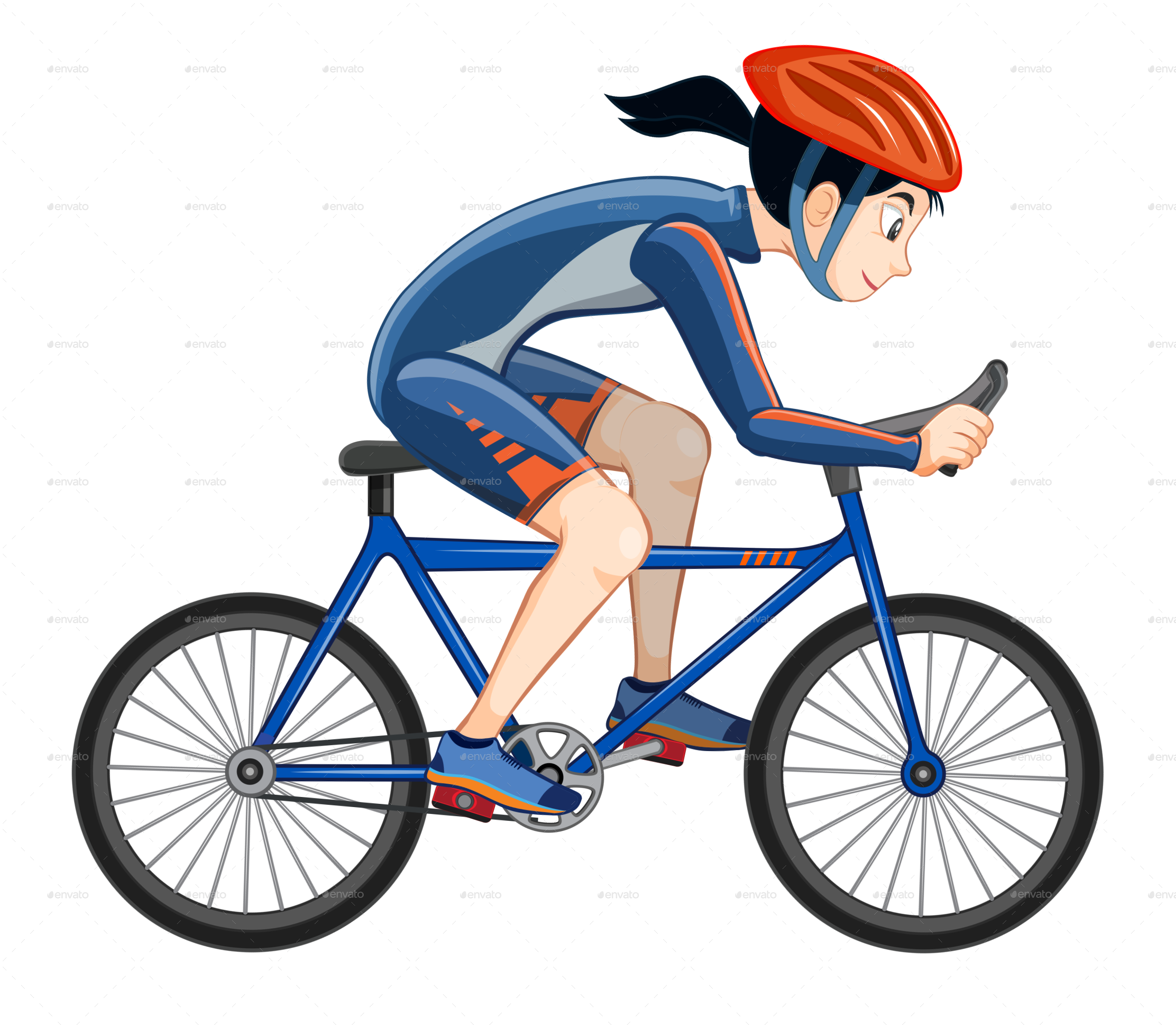 Bicycle with Lady Rider Sprite Sheets for Games, Game Assets | GraphicRiver