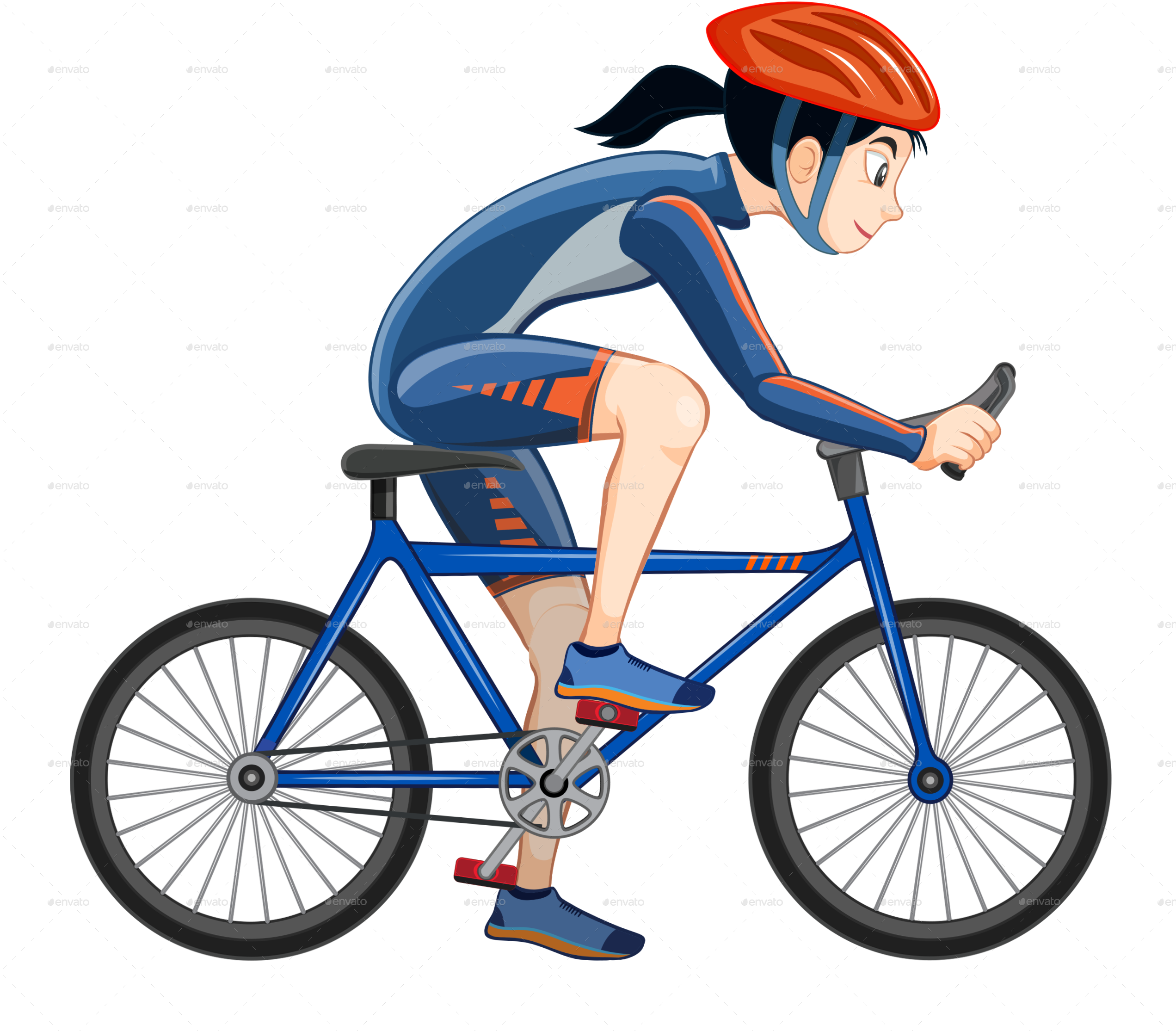 Bicycle with Lady Rider Sprite Sheets for Games, Game Assets | GraphicRiver