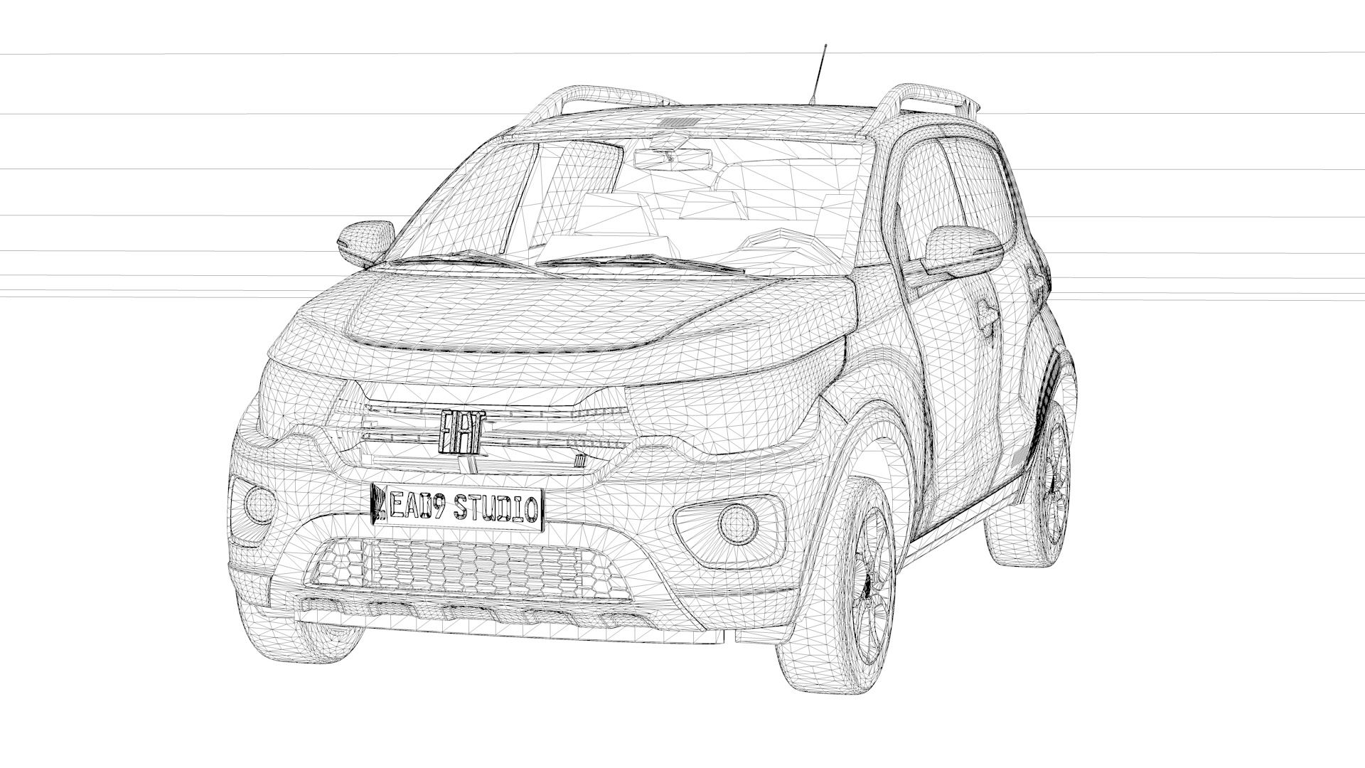 Fiat Mobi Trekking 2023 by EA09studio | 3DOcean