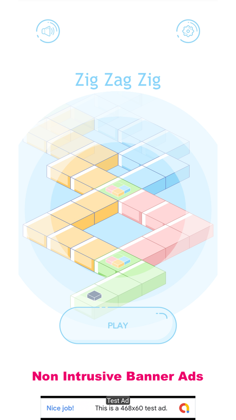 Zig Zag Zig : Android Studio game with ADMOB Ads Implemented and Reward Video Ads and many ...