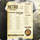 Retro Food Menu Poster, Print Templates | GraphicRiver