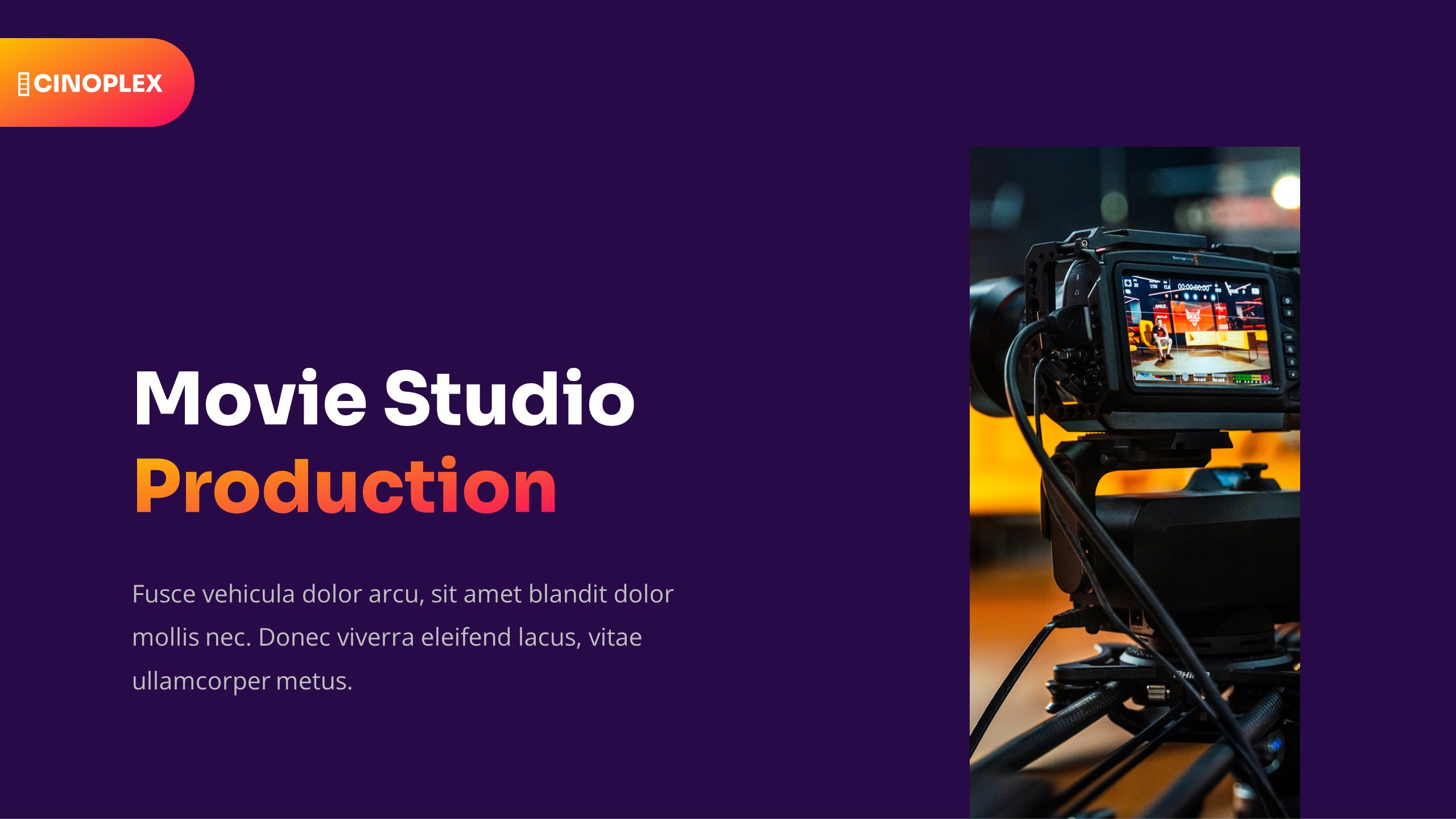 CINOPLEX - Movie Studio Keynote Template, Presentation Templates ...