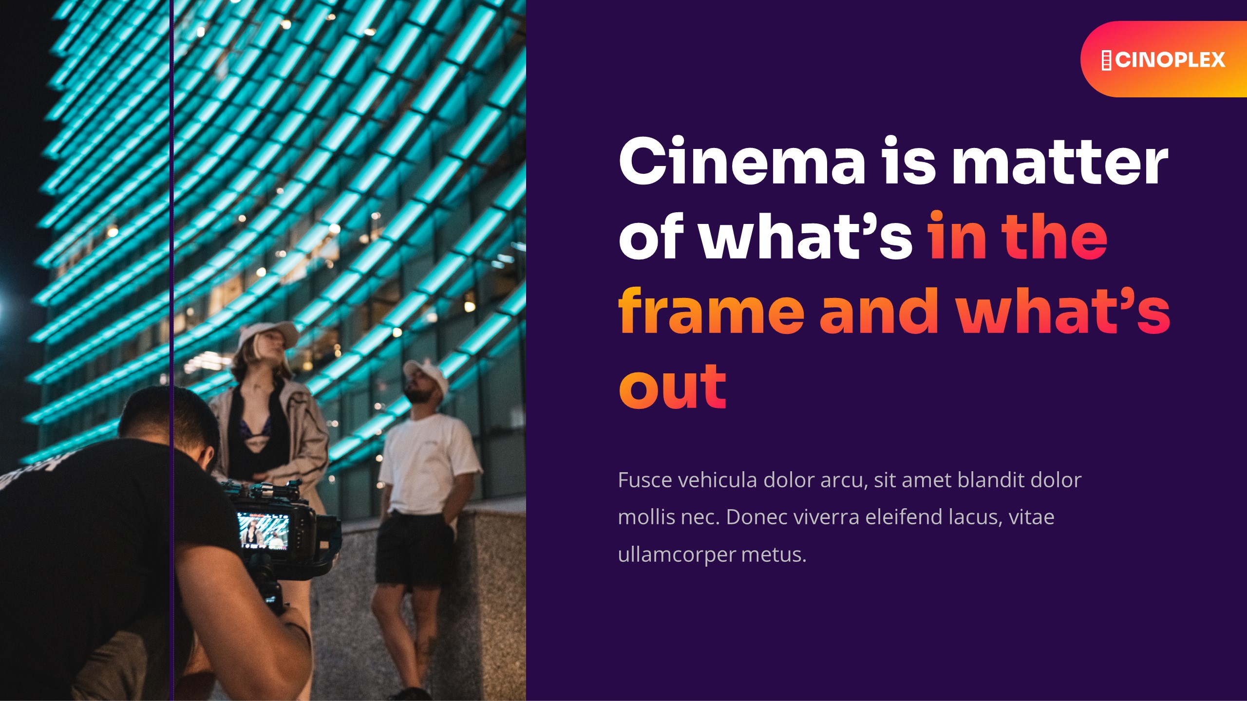 CINOPLEX - Movie Studio Keynote Template, Presentation Templates ...