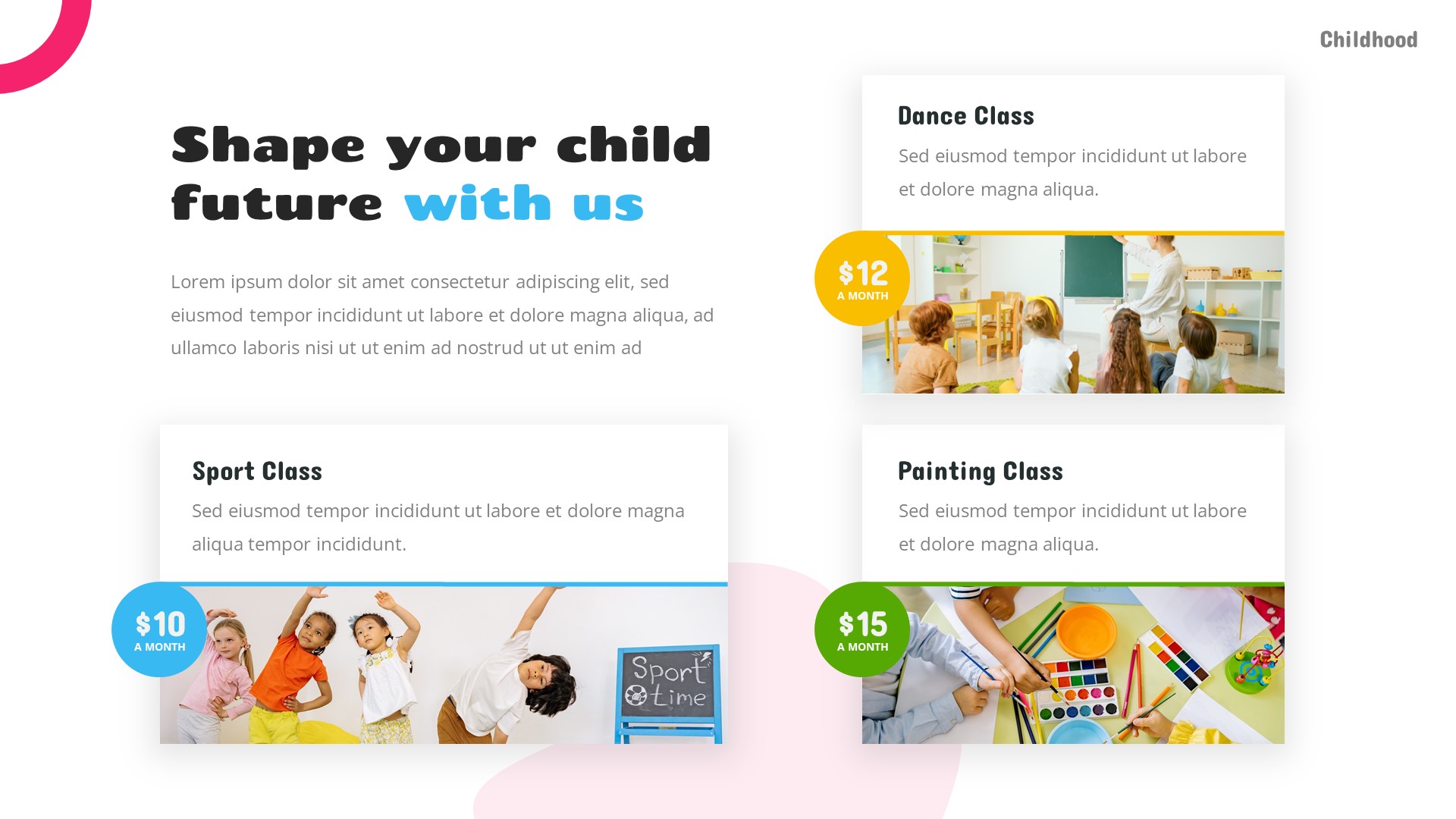 Childhood - PowerPoint Children's school & daycare template ...