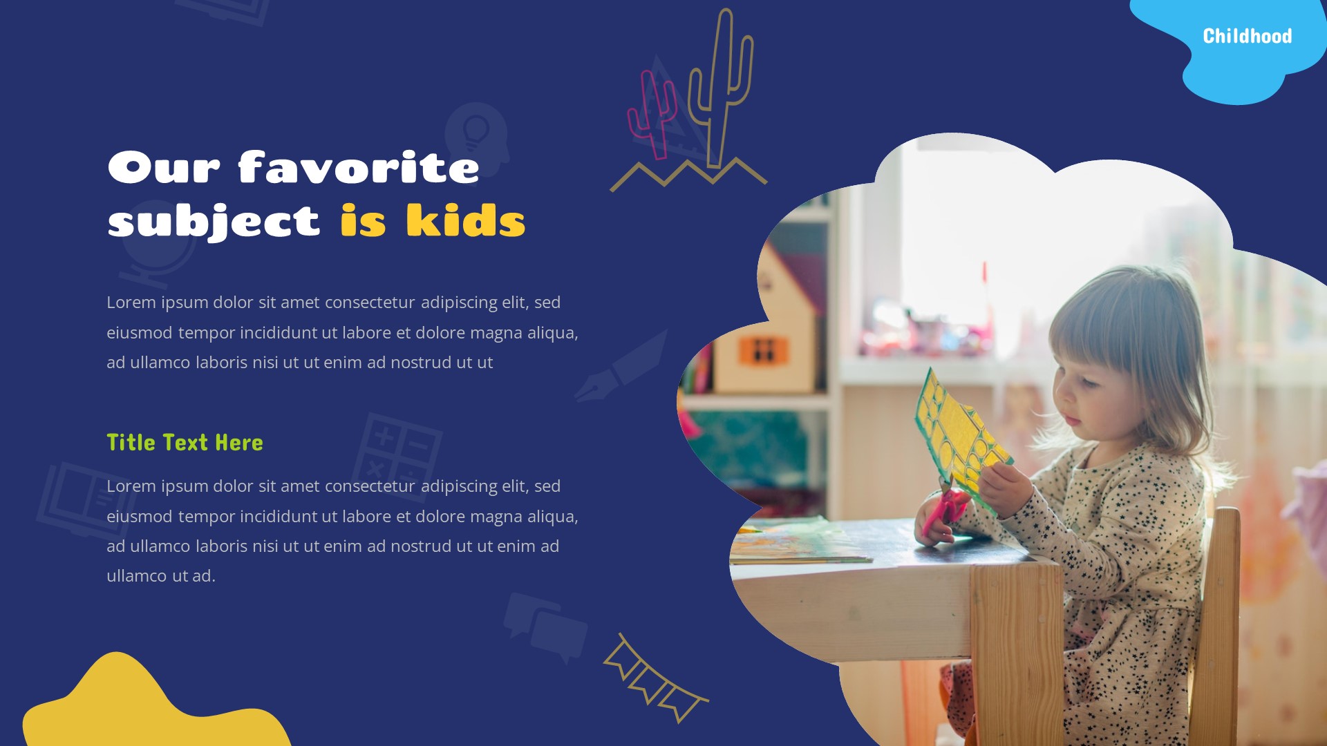 Childhood - PowerPoint Children's school & daycare template ...