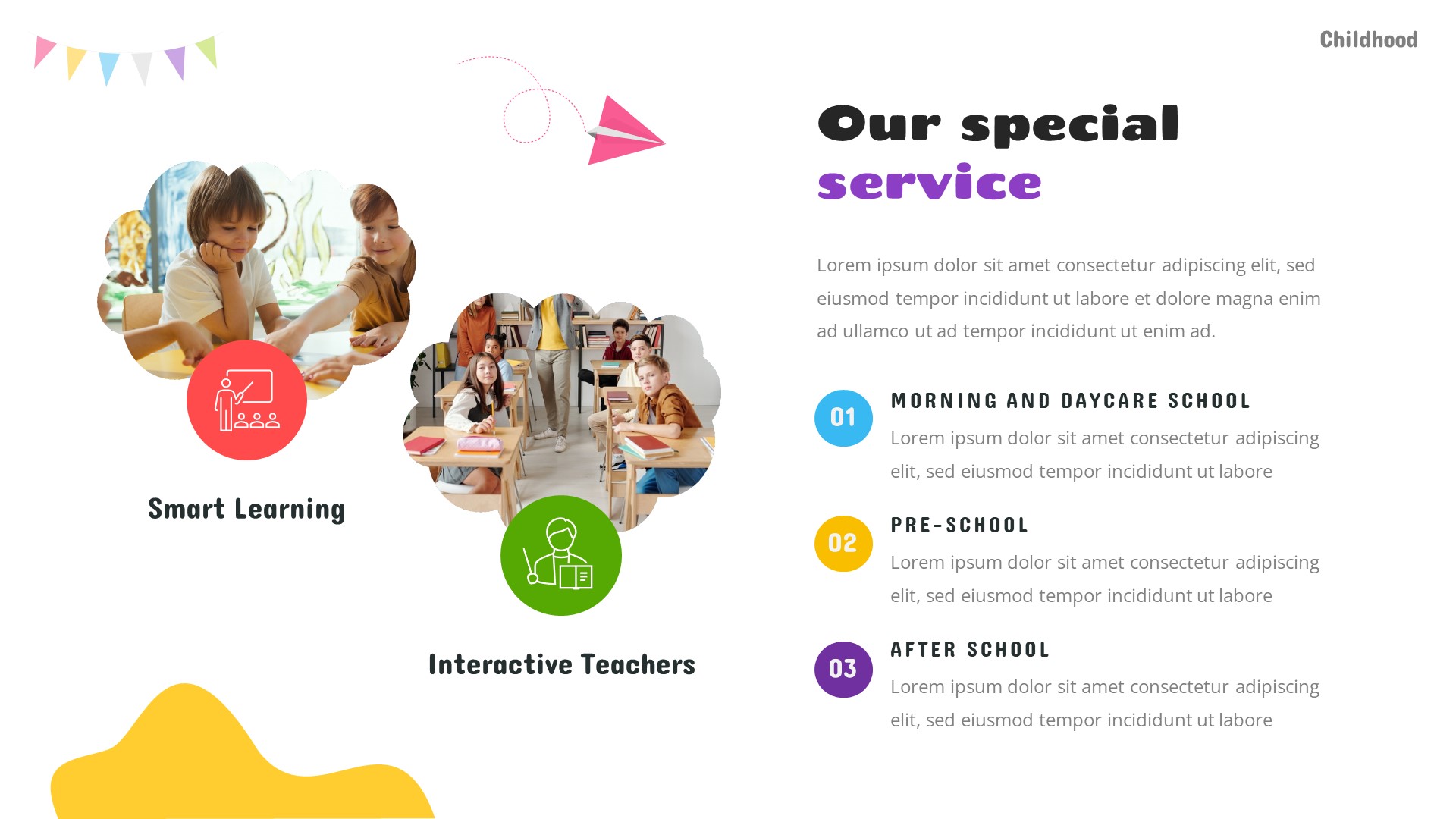 Childhood - PowerPoint Children's school & daycare template ...