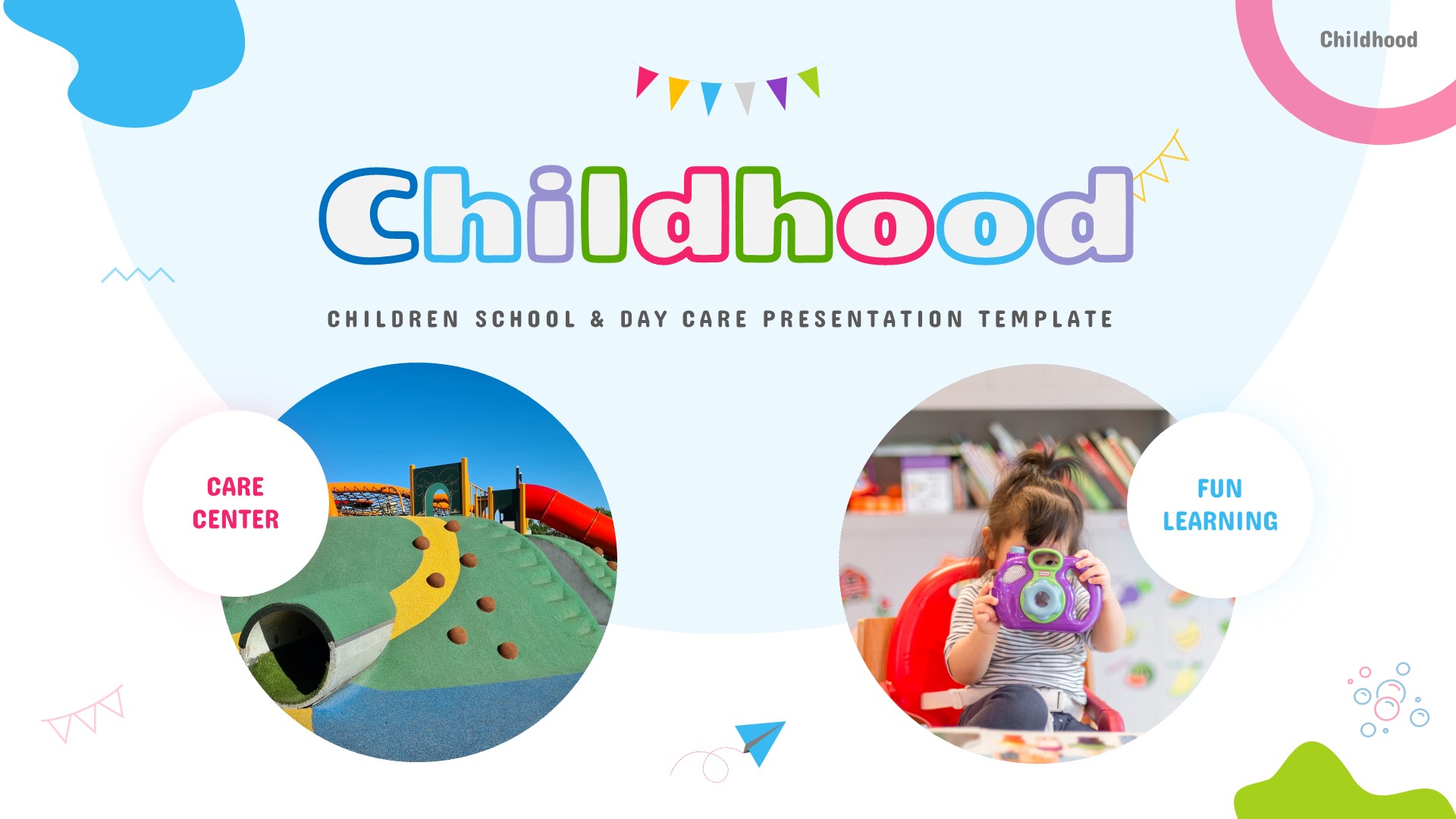 Childhood - PowerPoint Children's school & daycare template ...