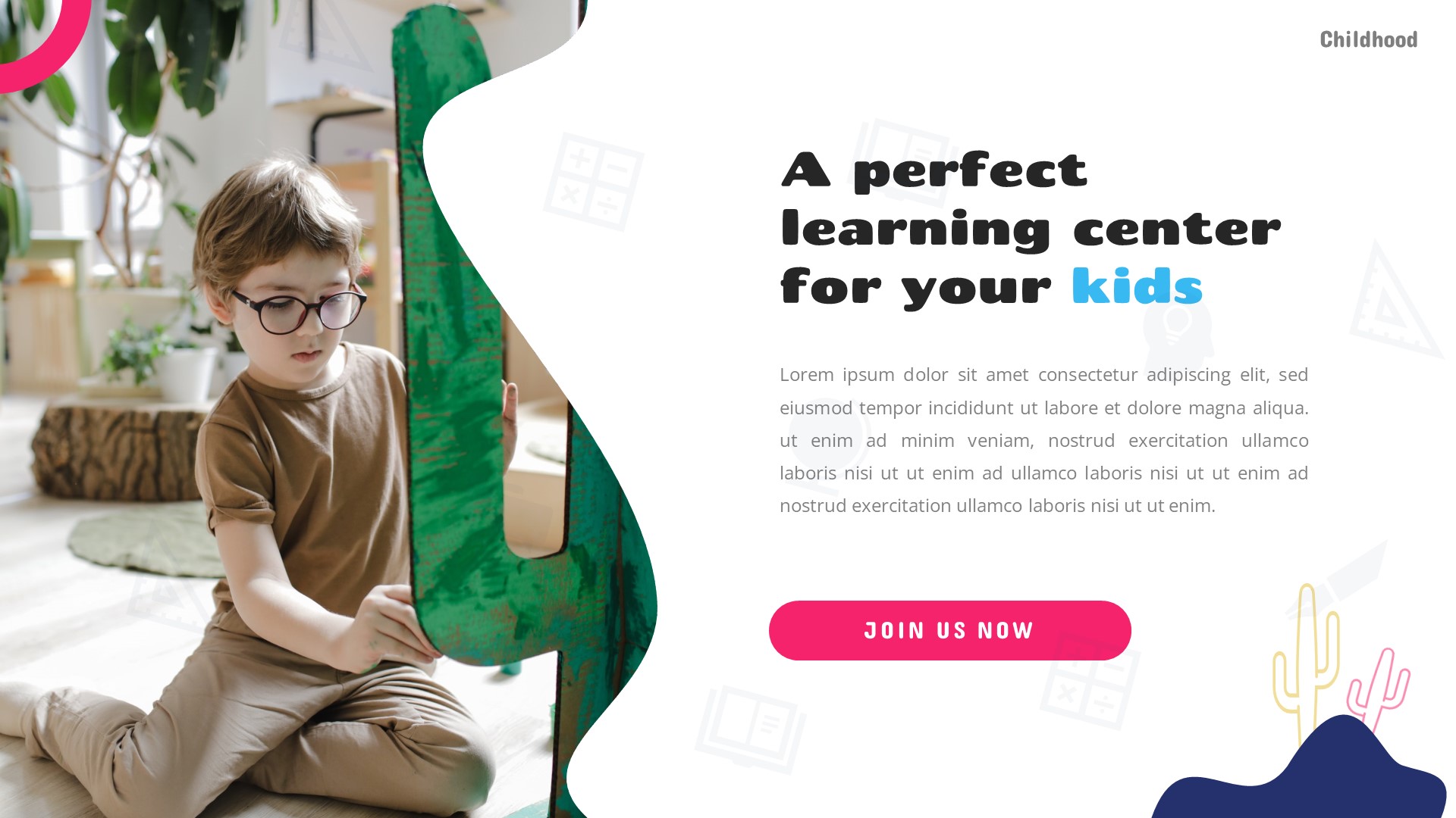 Childhood - PowerPoint Children's school & daycare template ...