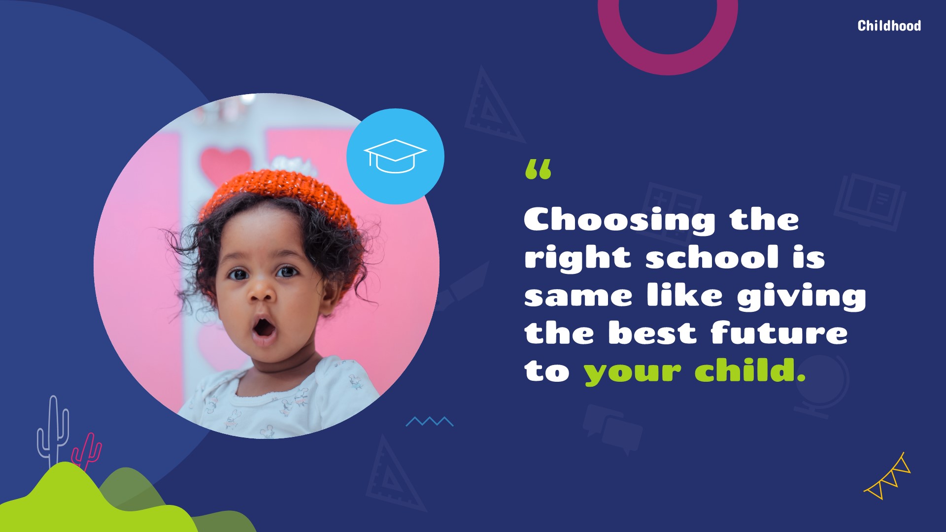 Childhood - PowerPoint Children's school & daycare template ...