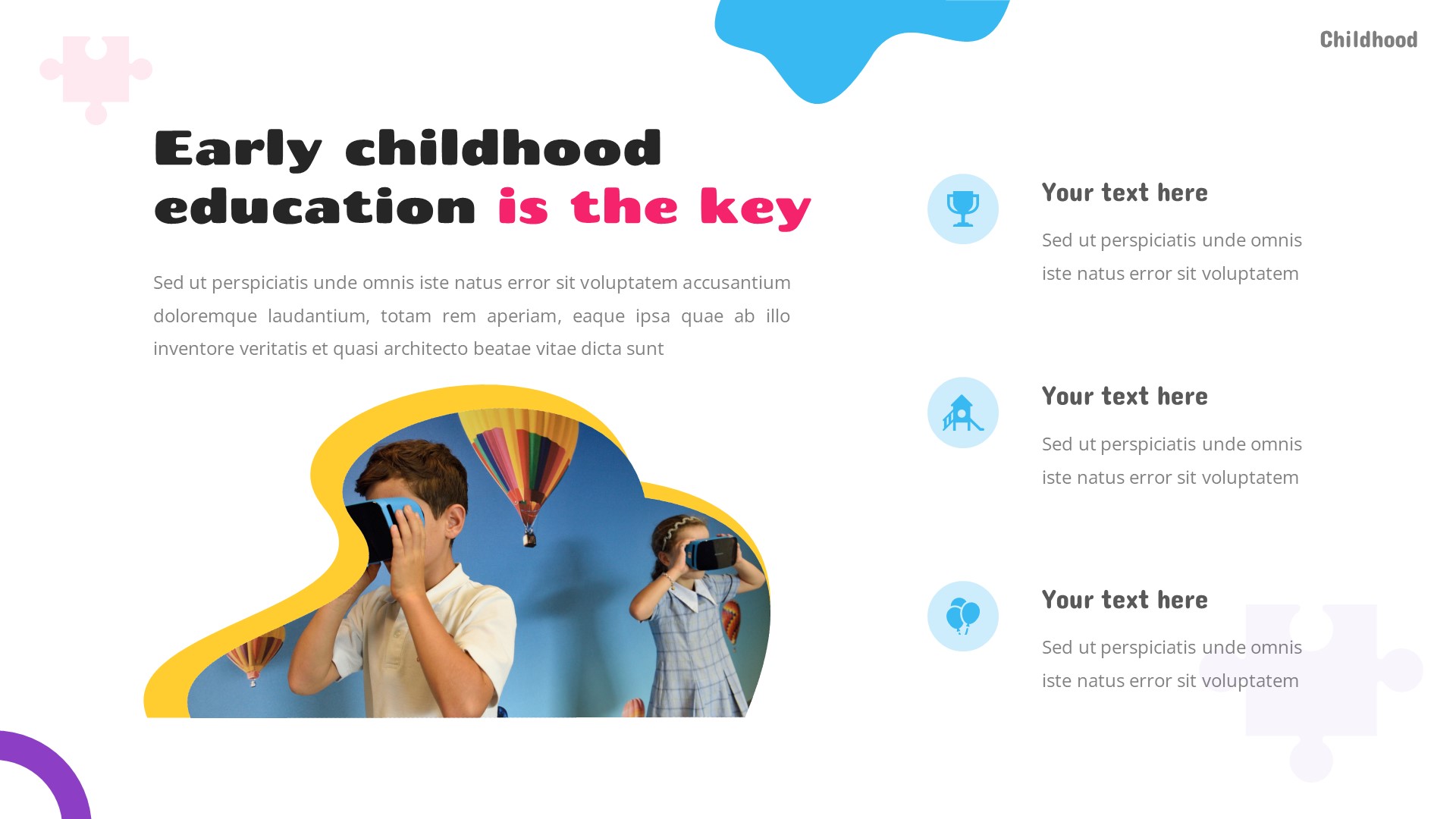 Childhood - PowerPoint Children's school & daycare template ...