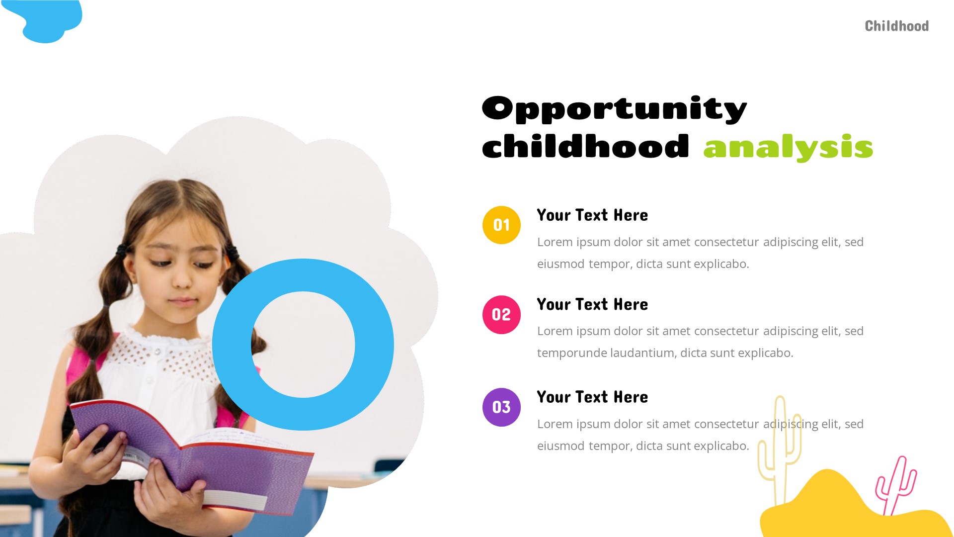 Childhood - Google Slides Children school & daycare template ...