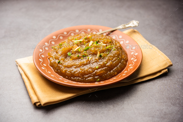 Besan Halwa, shira, sheera is a rich dessert made with gram flour, ghee ...