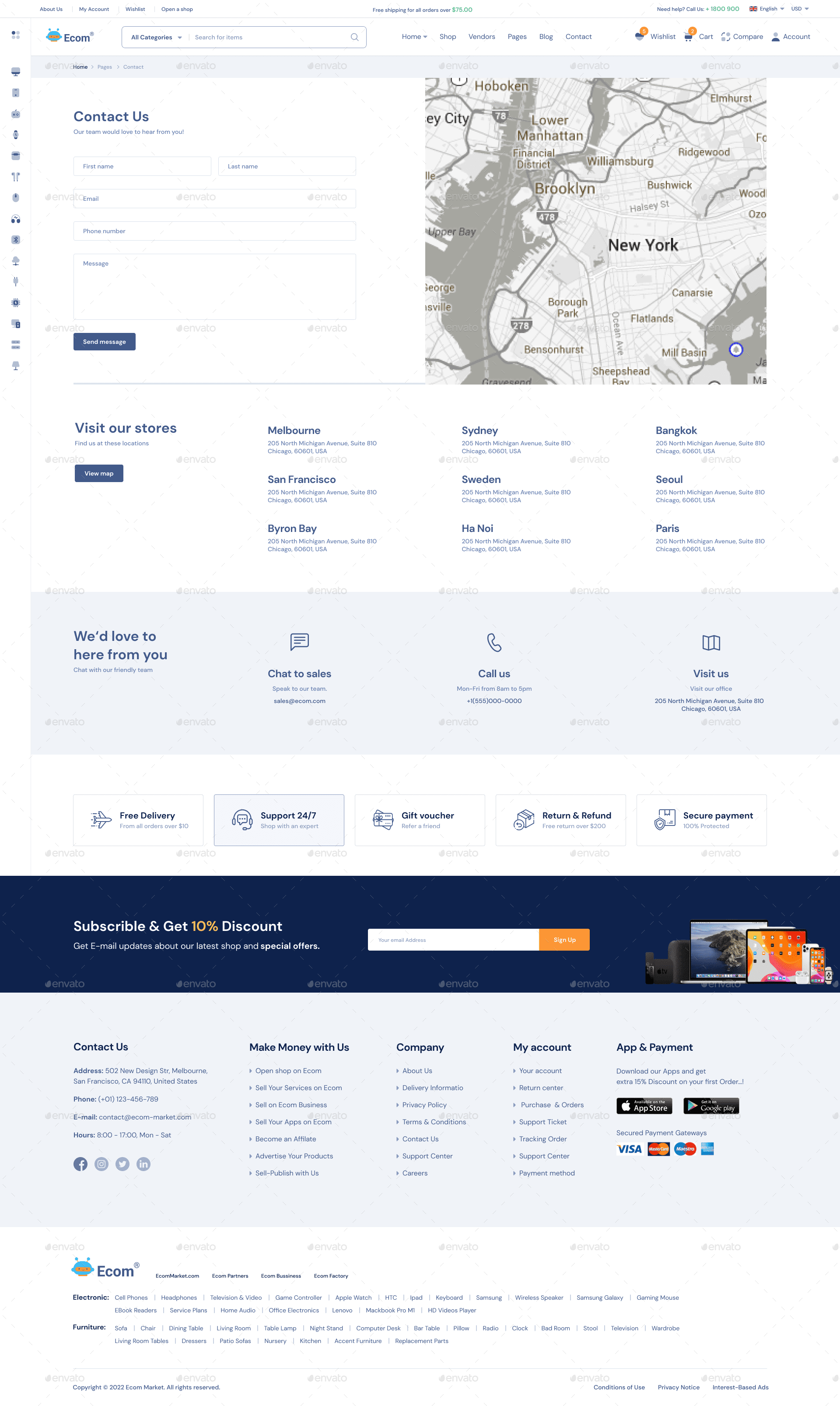 Ecom - Marketplace Figma Template, Web Elements | GraphicRiver