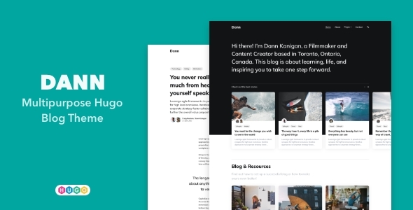 Dann – Multipurpose HUGO Blog Theme by AnvodStudio | ThemeForest