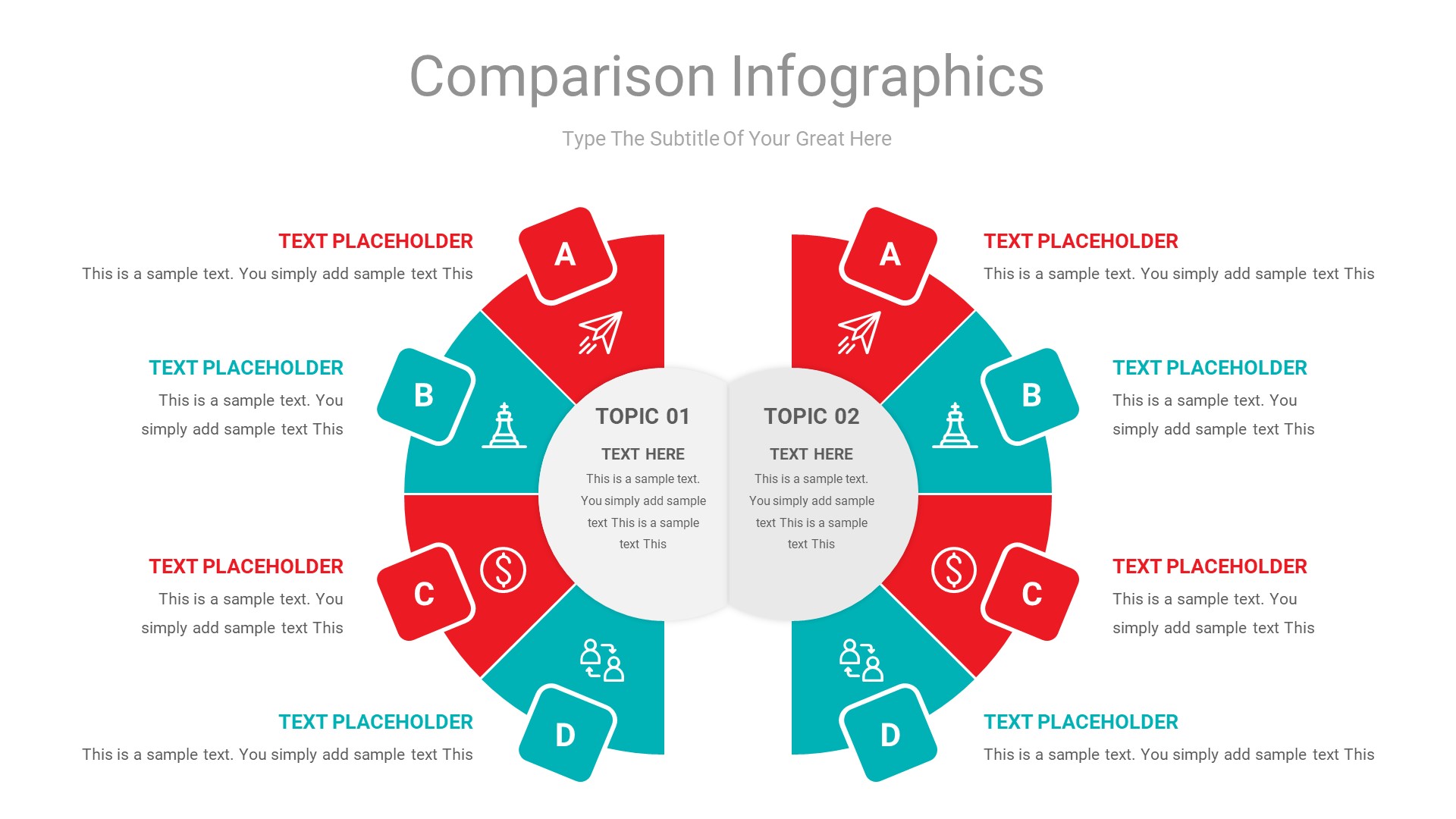 Comparison Infographics Google Slides Template Diagrams by SOOZ_ART