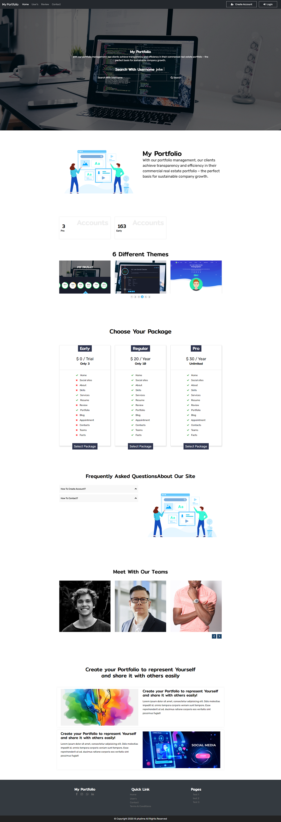 Mop - SaaS vCard / Portfolio / Resume / Digital Business card by phplime