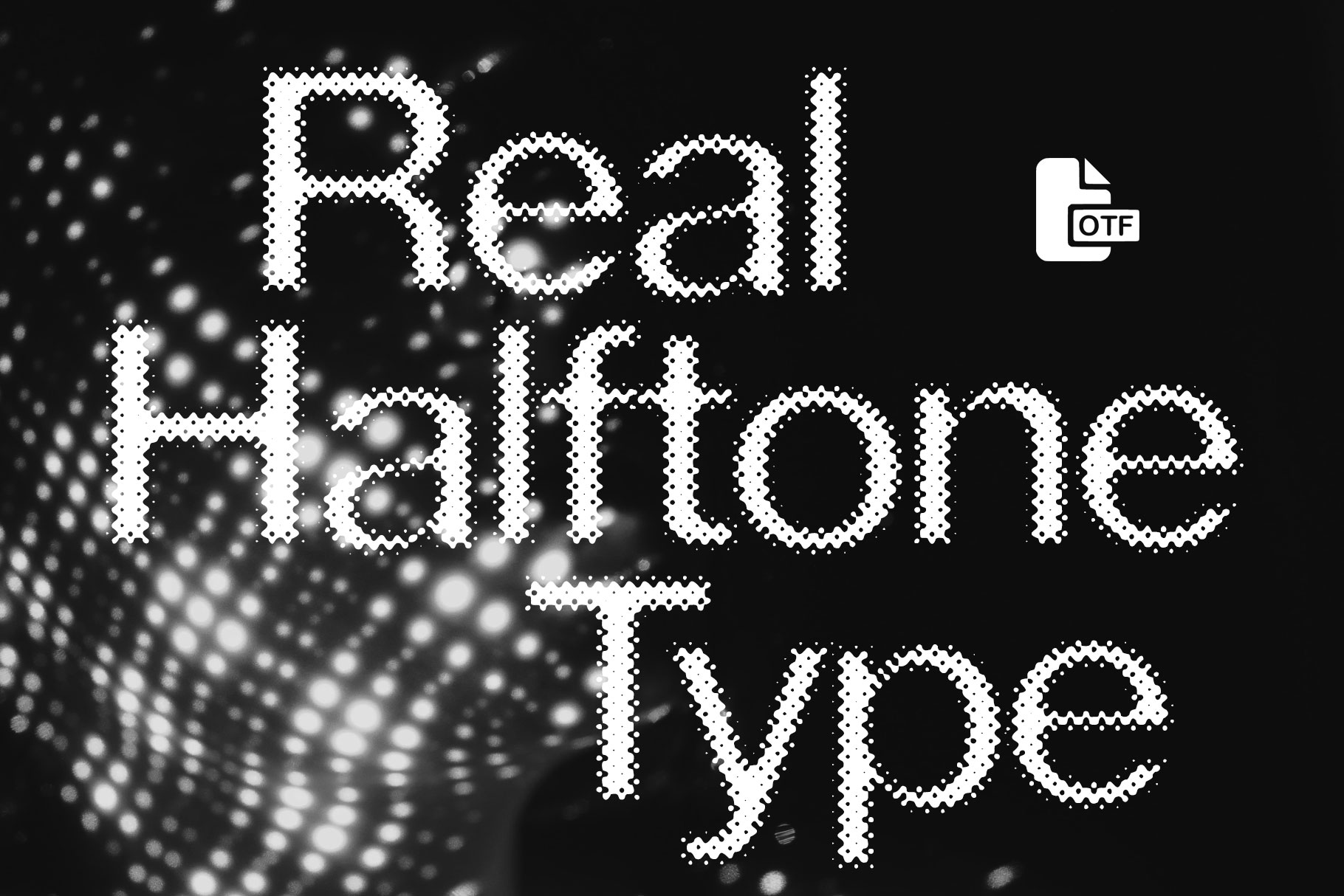 Real Halftone Font, Fonts | GraphicRiver