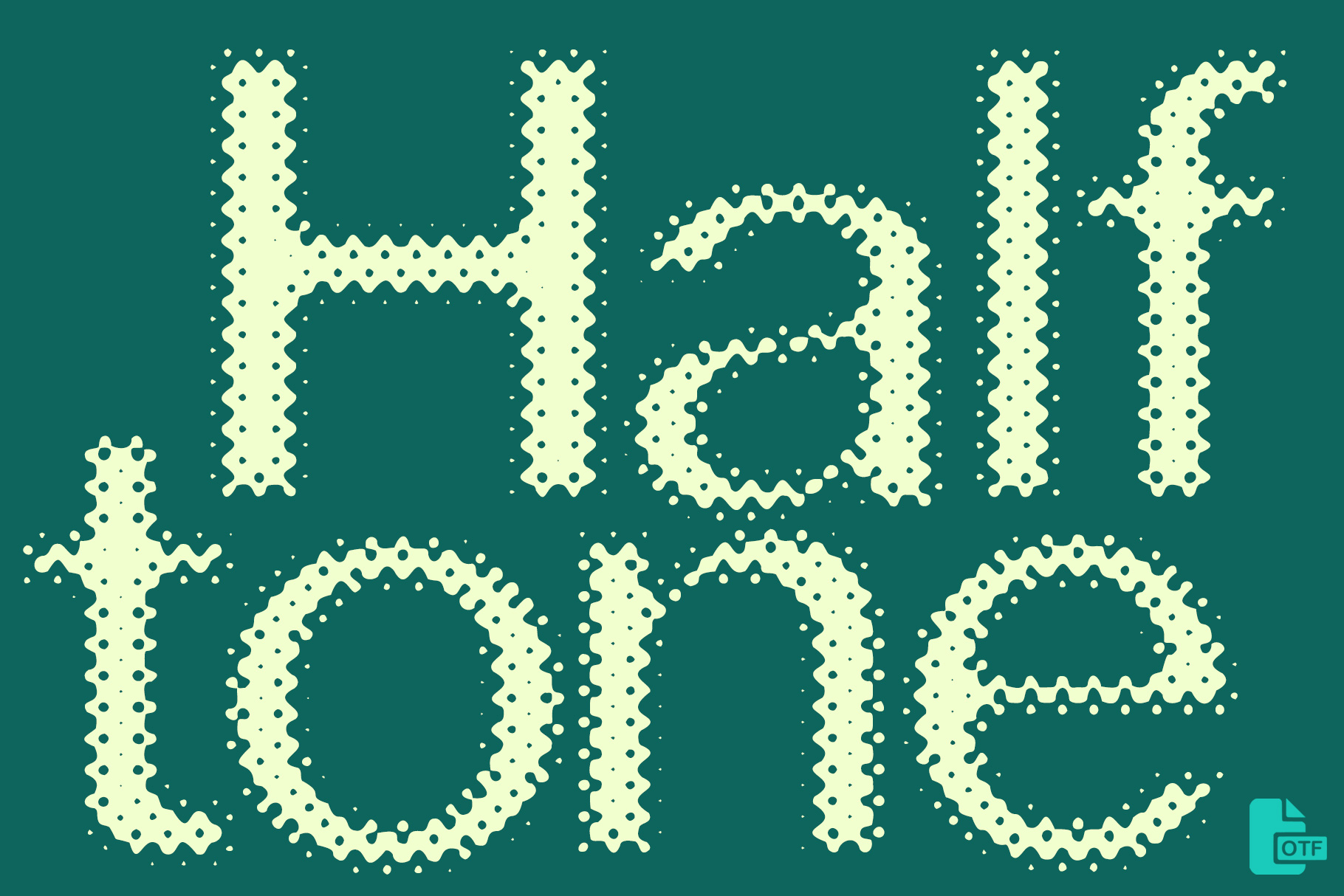 Real Halftone Font, Fonts | GraphicRiver
