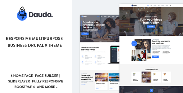 Daudo - Responsive Multipurpose Business Drupal 9 Theme by gavias | ThemeForest