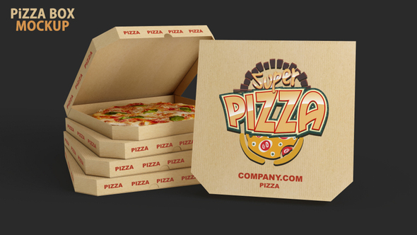 Pizza Box Mockup 4K, After Effects Project Files | VideoHive