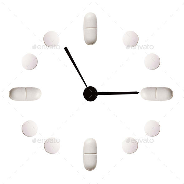 medicinal hours from tablets Stock Photo by ozaiachin | PhotoDune
