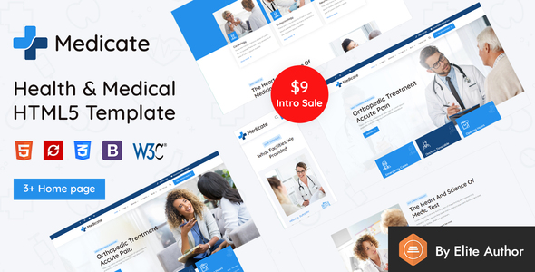 Medicate – Health & Medical HTML Template by peacefulqode | ThemeForest