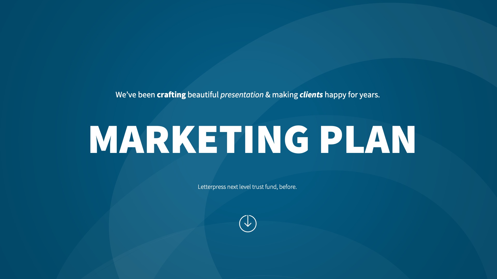 Marketing Plan - PowerPoint Infographics Slides, Presentation Templates