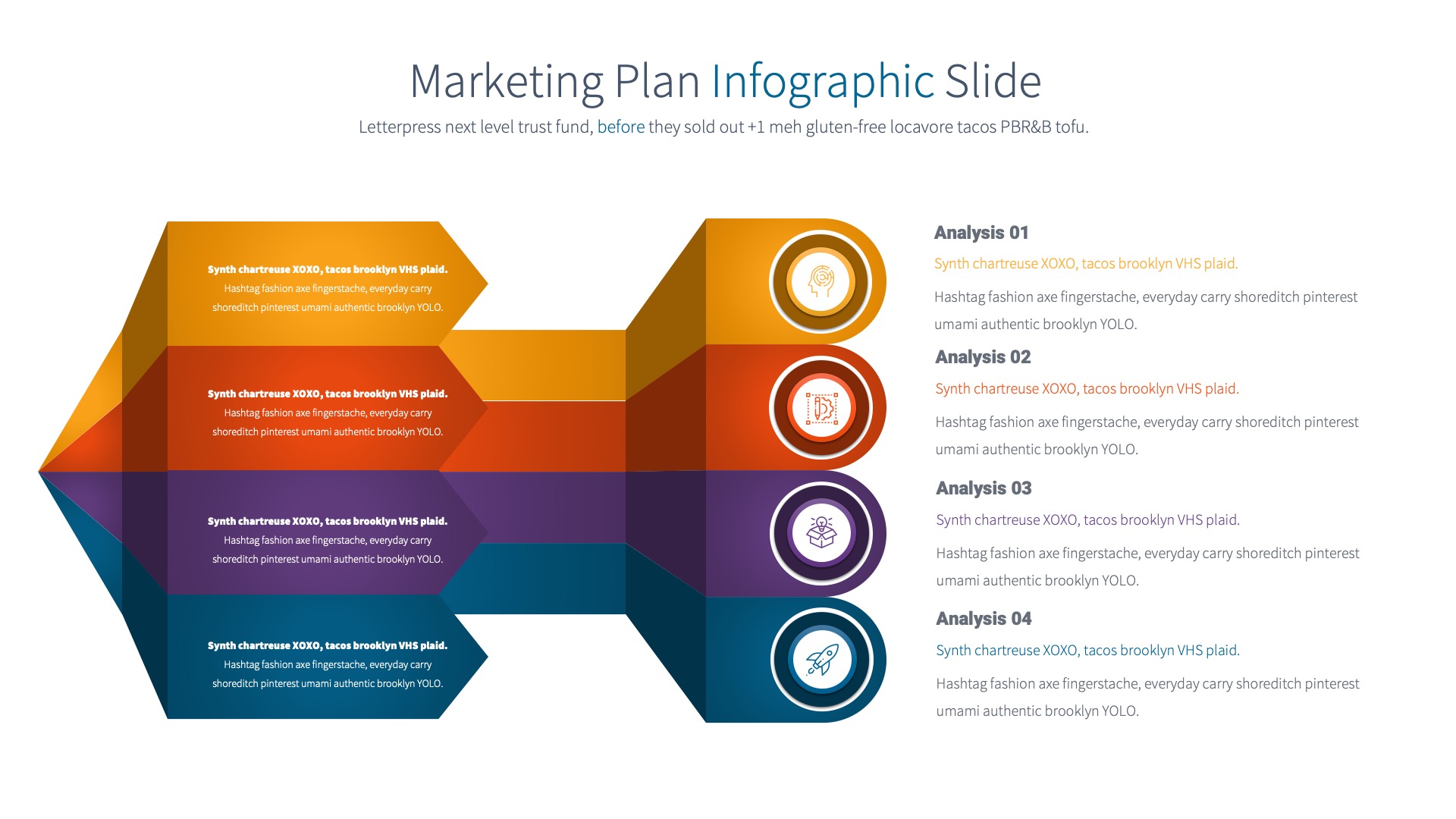 Marketing Plan - PowerPoint Infographics Slides, Presentation Templates
