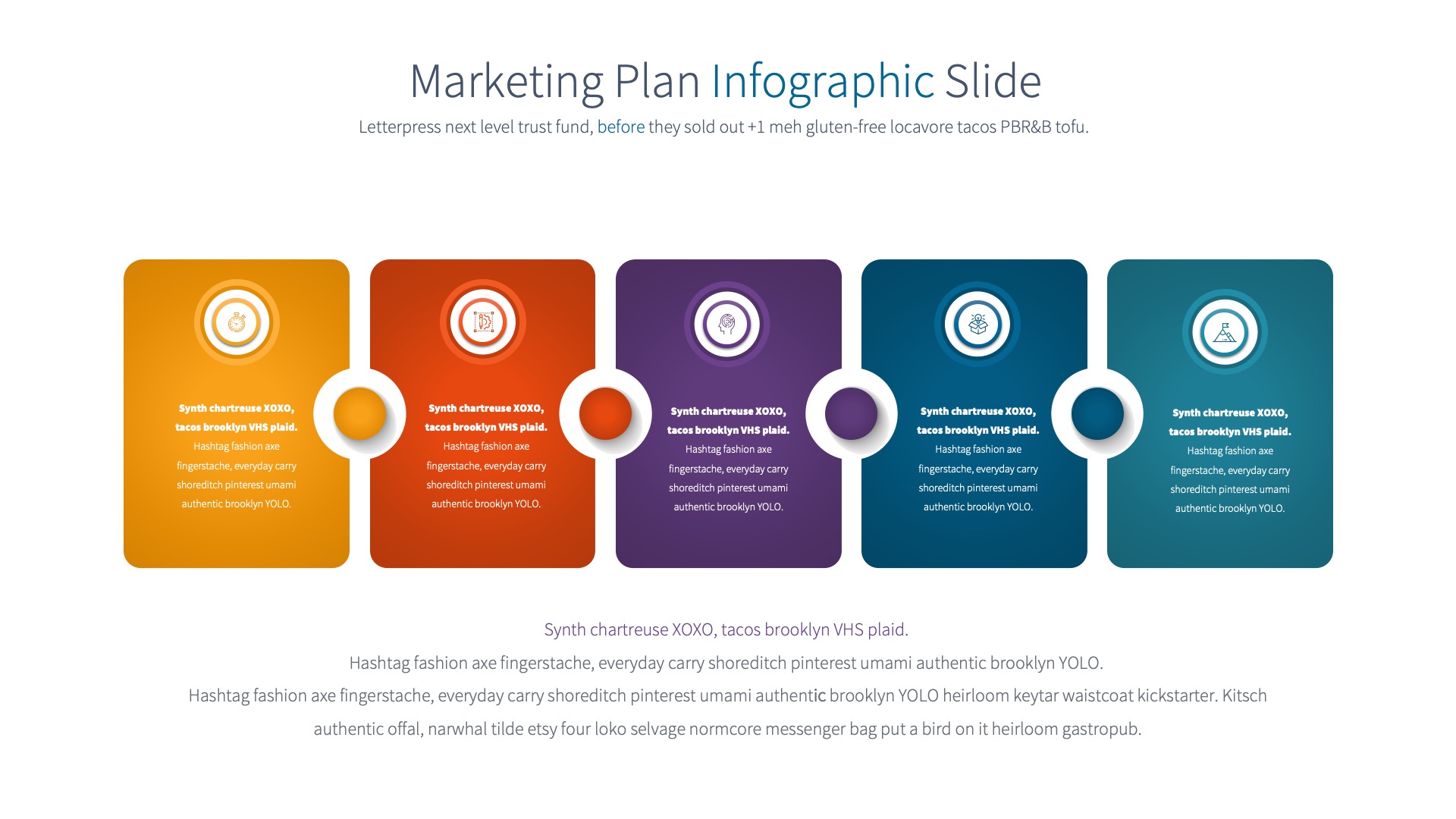 Marketing Plan - PowerPoint Infographics Slides, Presentation Templates