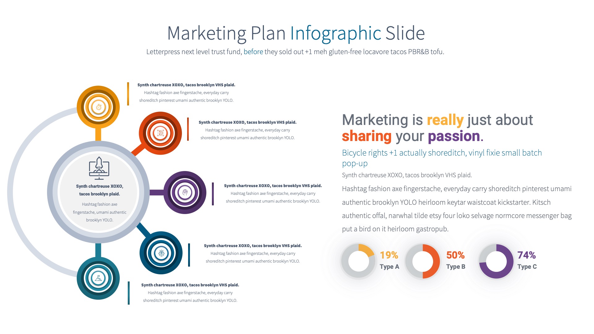 Marketing Plan - PowerPoint Infographics Slides, Presentation Templates
